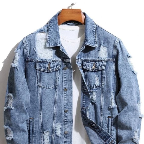 Jackets & Coats | Medium Wash Mens Jean Jacket | Poshmark